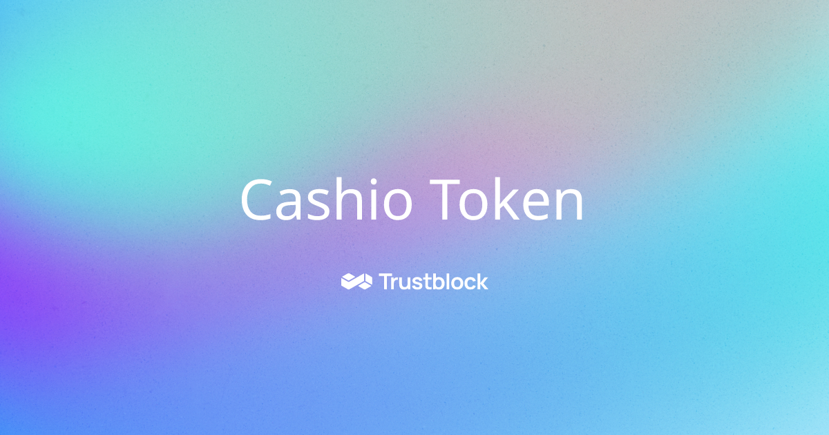 Cashio.io Security Status | Trustblock